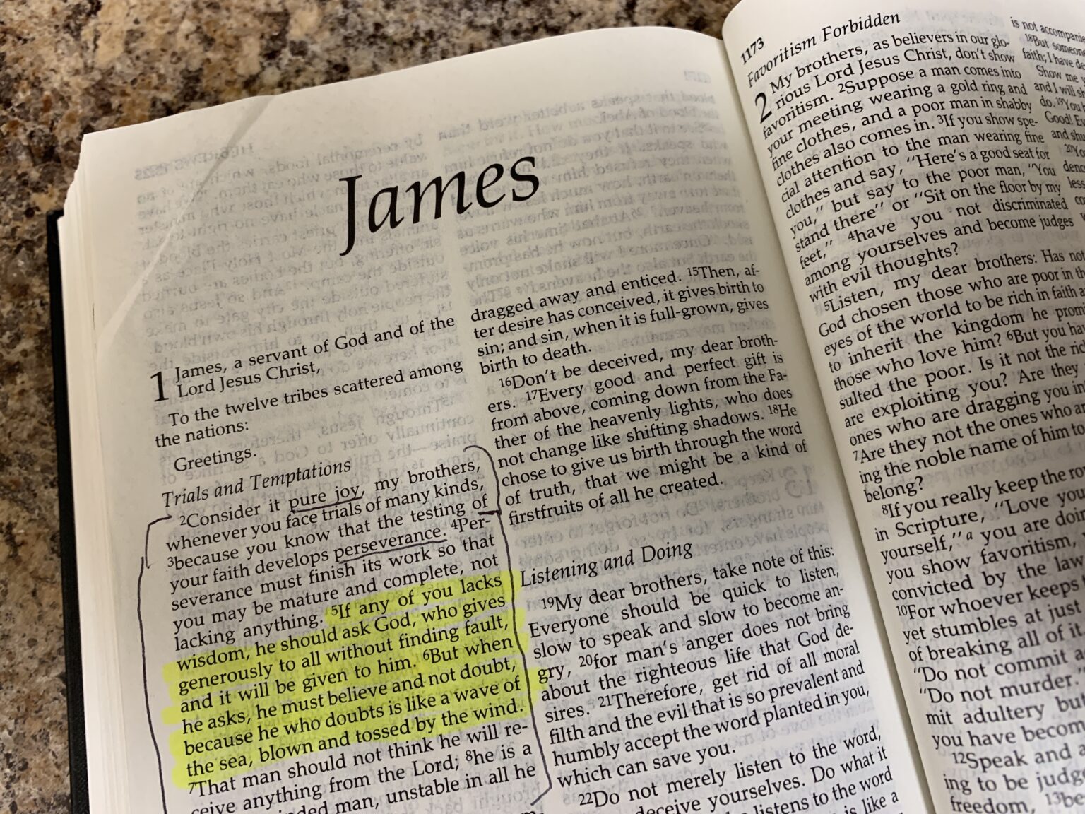 A Bible Study on the Book of James